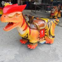 China Animated Dinosaur Electric Ride On Toy 220V 5-10 Meter Custom Size for Amusement Parks and Theme Parks for sale