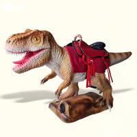 China Silicone Dinosaur Electric Ride On Car 220V 5-10 Meter Custom Size for Amusement Parks for sale