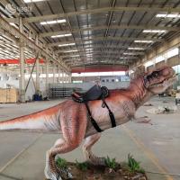 China Silicone Dinosaur Electric Ride On Car 220V 5-10 Meter Custom Size for Amusement Parks for sale