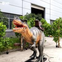 China Custom 5-10 Meter Animated Dinosaur Ride with 220V Electric Drive and Realistic Movements for Theme Parks for sale