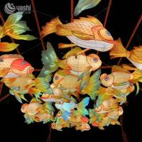 China LED Fish Lantern Tunnel with IP65 Waterproof Rating and Customizable Scale for Outdoor Festival Lighting for sale