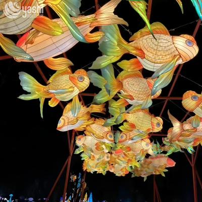 China LED Fish Lantern Tunnel with IP65 Waterproof Rating and Customizable Scale for Outdoor Festival Lighting for sale