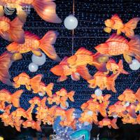 China LED Fish Lantern Tunnel with IP65 Waterproof Rating and Customizable Scale for Outdoor Festival Lighting for sale