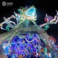 China Mythical Dragon Lantern Installation with LED Lighting for Outdoor Festivals - Custom Sizes and Weather-Resistant Construction for sale