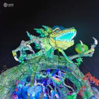China Mythical Dragon Lantern Installation with LED Lighting for Outdoor Festivals - Custom Sizes and Weather-Resistant Construction for sale