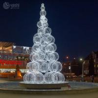 China Large 400cm LED Christmas Tree Lanterns Outdoor Holiday Lights 110/220V Customizable for sale