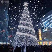 China Large 400cm LED Christmas Tree Lanterns Outdoor Holiday Lights 110/220V Customizable for sale
