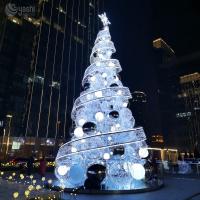 China Large 400cm LED Christmas Tree Lanterns Outdoor Holiday Lights 110/220V Customizable for sale