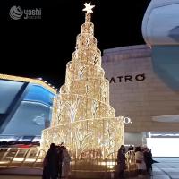 China Large 400cm LED Christmas Tree Lanterns Outdoor Holiday Lights 110/220V Customizable for sale