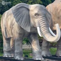 China Realistic Large Animal Model Sculpture with Animation for Amusement Park Decoration for sale