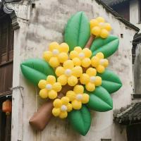 China Custom Inflatable Balloon Flowers 2-8 Meters with LED Lighting for Outdoor Festival Decorations for sale