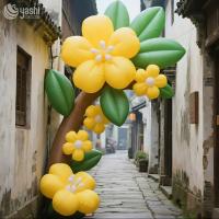 China Custom Inflatable Balloon Flowers 2-8 Meters with LED Lighting for Outdoor Festival Decorations for sale