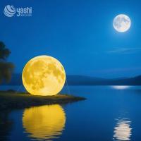 China Custom 2-8 Meter Inflatable Moon Balloons with LED Lighting for Outdoor Holiday Decoration for sale