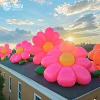 China Customizable 3D Inflatable Balloon Flowers 2-8 Meter Outdoor Wedding Decoration with LED Lighting for sale