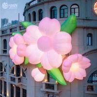 China Customizable 3D Inflatable Balloon Flowers 2-8 Meter Outdoor Wedding Decoration with LED Lighting for sale