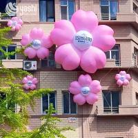 China Customizable 3D Inflatable Balloon Flowers 2-8 Meter Outdoor Wedding Decoration with LED Lighting for sale