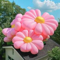 China Customizable 3D Inflatable Balloon Flowers 2-8 Meter Outdoor Wedding Decoration with LED Lighting for sale