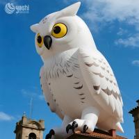 China Large Owl Inflatable Balloon Decorations 2-8 Meter Custom Size Waterproof Nylon Fabric with LED Lighting for sale