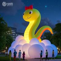 China Large Cartoon Animal Inflatable Decorations 2-8 Meters with LED Lighting for Outdoor Street Art for sale