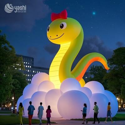 China Large Cartoon Animal Inflatable Decorations 2-8 Meters with LED Lighting for Outdoor Street Art for sale