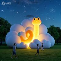 China Large Cartoon Animal Inflatable Decorations 2-8 Meters with LED Lighting for Outdoor Street Art for sale