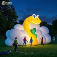 China Large Cartoon Animal Inflatable Decorations 2-8 Meters with LED Lighting for Outdoor Street Art for sale
