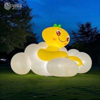 China Large Cartoon Animal Inflatable Decorations 2-8 Meters with LED Lighting for Outdoor Street Art for sale