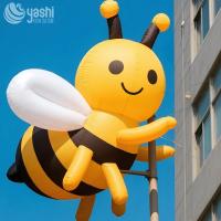China Custom Inflatable Cartoon Bee Decorations 2-8 Meter Outdoor LED Garden Festival Display for sale