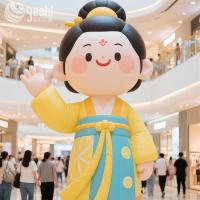 China Custom Inflatable LED Balloon Characters 2-8 Meter Outdoor Display with 110/220V Power Supply for sale