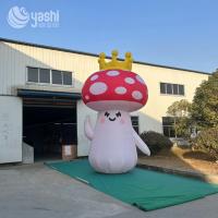 China Colorful Mushroom Balloon Inflatable Decorations 2-8 Meter Size Range with LED Lighting for Outdoor Amusement Parks for sale
