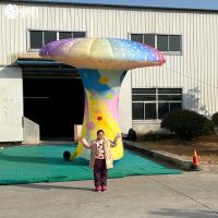China Colorful Mushroom Balloon Inflatable Decorations 2-8 Meter Size Range with LED Lighting for Outdoor Amusement Parks for sale