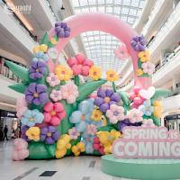 China Colorful Balloon Flower Inflatable Decorations 2-8 Meter Custom Sizes with LED Lighting for Outdoor Commercial Use for sale