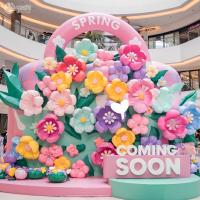 China Colorful Balloon Flower Inflatable Decorations 2-8 Meter Custom Sizes with LED Lighting for Outdoor Commercial Use for sale