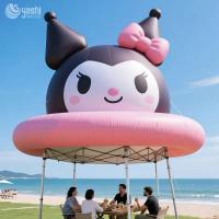 China Custom Outdoor Cartoon Hat Inflatable Decorations 2-8 Meter Size with LED Lighting for Commercial Use for sale
