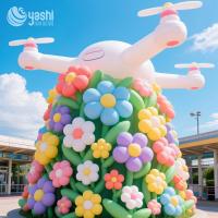 China Colorful Balloon Flower Inflatable Decorations 2-8 Meter Custom Sizes with LED Lighting for Outdoor Commercial Use for sale