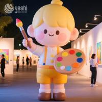 China Outdoor Inflatable Cartoon Balloons 2-8 Meter LED Light Up Figures for Theme Parks & Festivals for sale