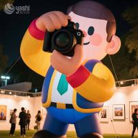 China Outdoor Inflatable Cartoon Balloons 2-8 Meter LED Light Up Figures for Theme Parks & Festivals for sale