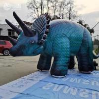 China Outdoor Inflatable Dinosaur Decorations 2-8 Meter Size Range with LED Lighting for Theme Parks and Malls for sale