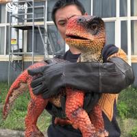 China Lifelike Baby Dinosaur Puppet with Rust-Proof Steel Frame - Custom Sizes Available for Theme Parks and Educational Displays for sale