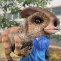 China Customizable Realistic Dinosaur Puppet with Rust-Proof Steel Frame - CE Certified for Theme Parks & Education for sale
