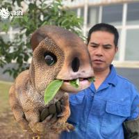 China Customizable Realistic Dinosaur Puppet with Rust-Proof Steel Frame - CE Certified for Theme Parks & Education for sale