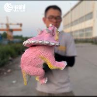 China Customizable Silicone Dinosaur Hand Puppet with Steel Frame - CE Certified for Theme Parks and Educational Use for sale