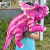 China Customizable Silicone Dinosaur Hand Puppet with Steel Frame - CE Certified for Theme Parks and Educational Use for sale