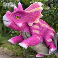 China Customizable Silicone Dinosaur Hand Puppet with Steel Frame - CE Certified for Theme Parks and Educational Use for sale