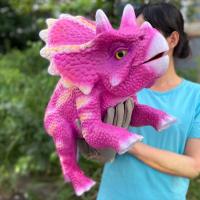 China Customizable Silicone Dinosaur Hand Puppet with Steel Frame - CE Certified for Theme Parks and Educational Use for sale