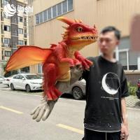 China Customizable Interactive Dinosaur Hand Puppet Toy with CE Certification for Theme Parks and Family Entertainment for sale