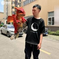 China Customizable Interactive Dinosaur Hand Puppet Toy with CE Certification for Theme Parks and Family Entertainment for sale
