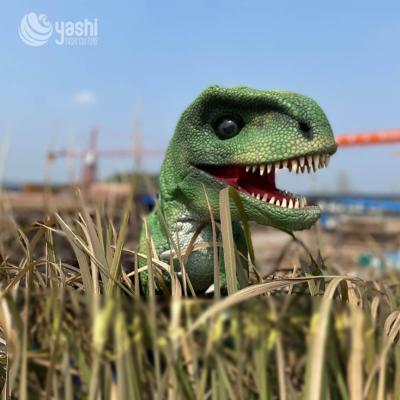 China Customizable Silicone Dinosaur Hand Puppet with Steel Frame for Theme Parks and Educational Exhibitions for sale