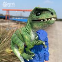 China Customizable Silicone Dinosaur Hand Puppet with Steel Frame for Theme Parks and Educational Exhibitions for sale