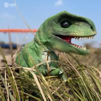 China Customizable Silicone Dinosaur Hand Puppet with Steel Frame for Theme Parks and Educational Exhibitions for sale